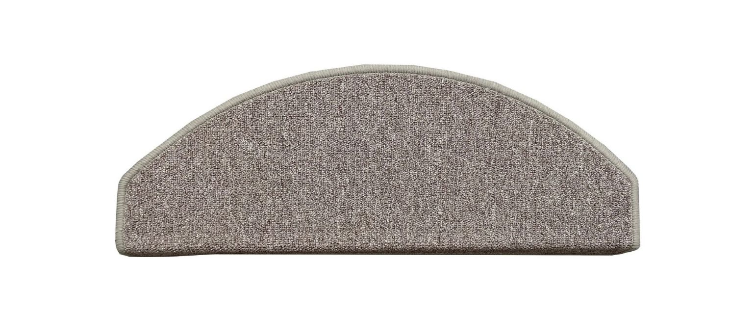 Marchette bouclé, demi lune beige, 25 x 65 cm | Saint Maclou