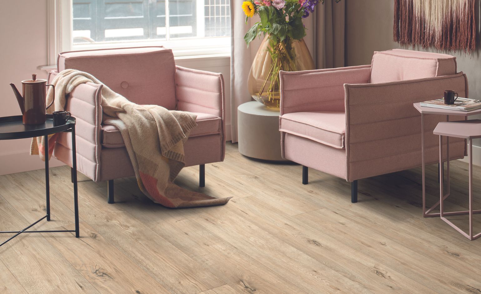 Sol vinyle, Bois chêne naturel, rouleau 3 m | Saint Maclou