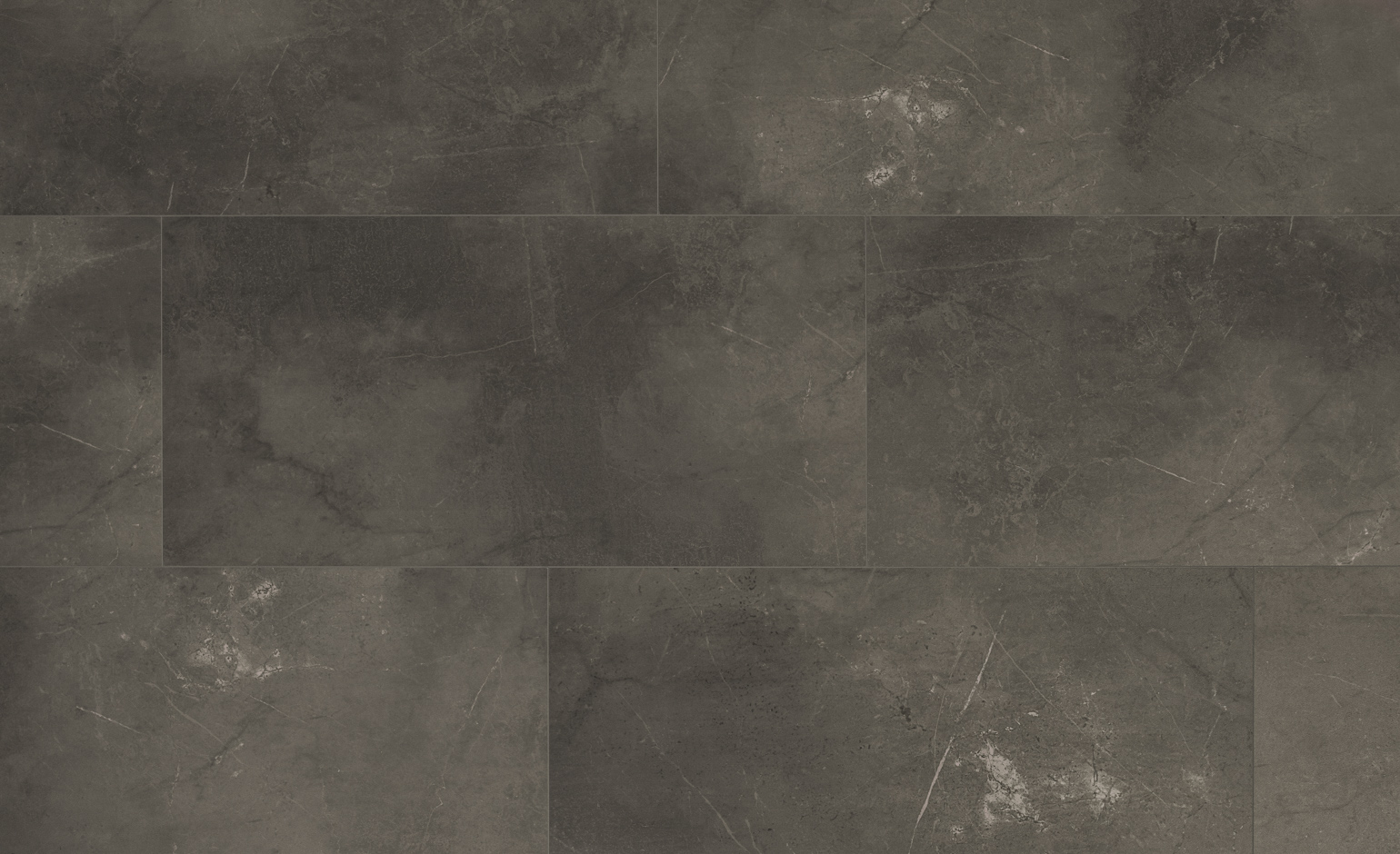 Sol minéral composite, marbrée grise, dalle 38.70 x 77.60 cm | Saint Maclou