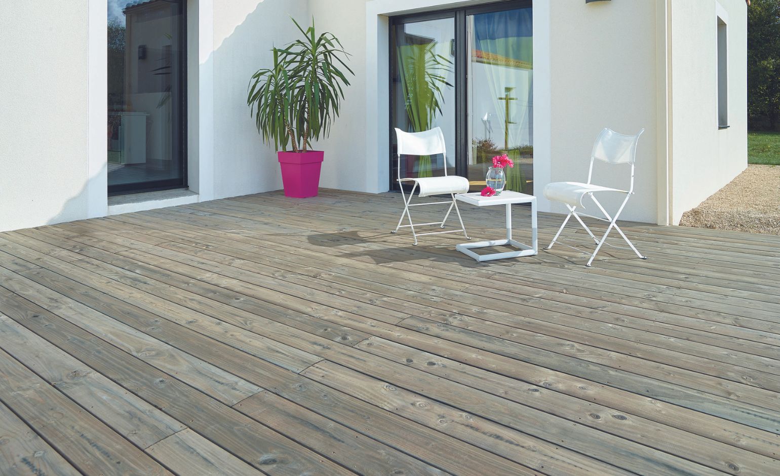 Lame de terrasse , 4M gris, , 14.50 x 400 cm | Saint Maclou