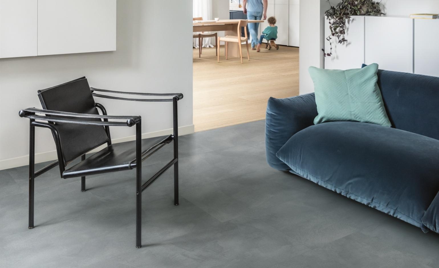 Sol vinyle ALPHA VINYL ILLUME, Béton ciel tendre, dalle 42.80 x 85.60 ...