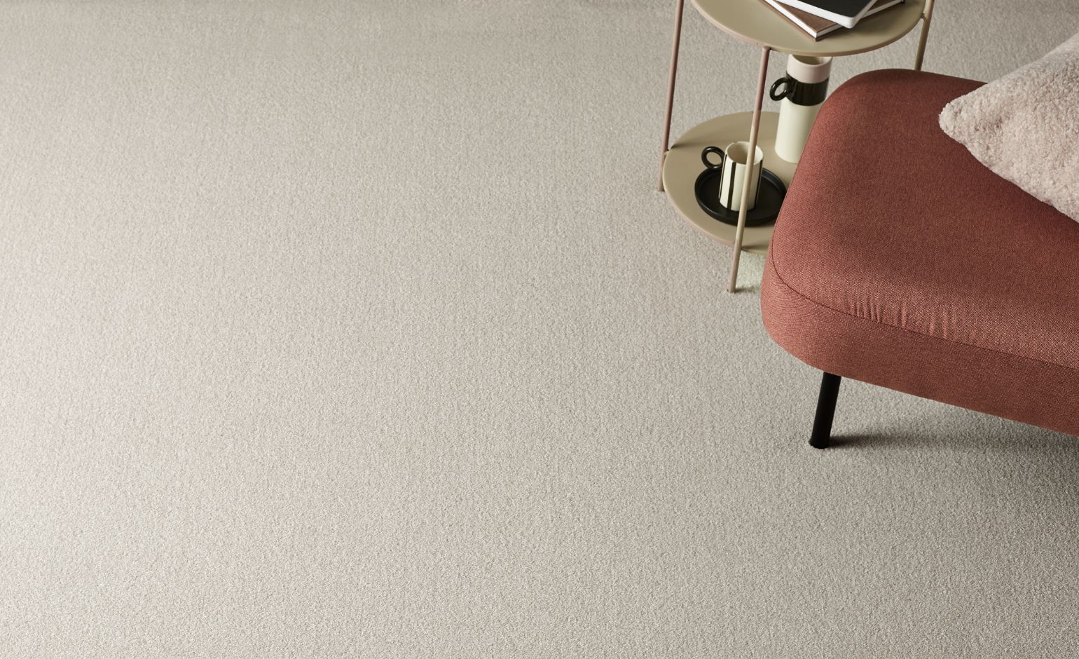 Moquette velours, Nougat, rouleau 4 m | Saint Maclou