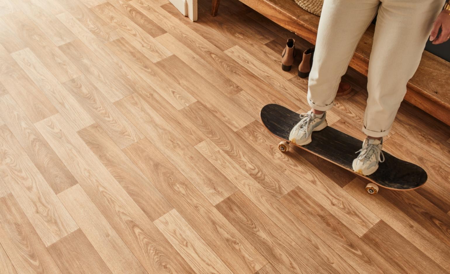 Sol vinyle rouleau DESIGNTEX , Bois chene, rouleau 4.00 m | Saint Maclou