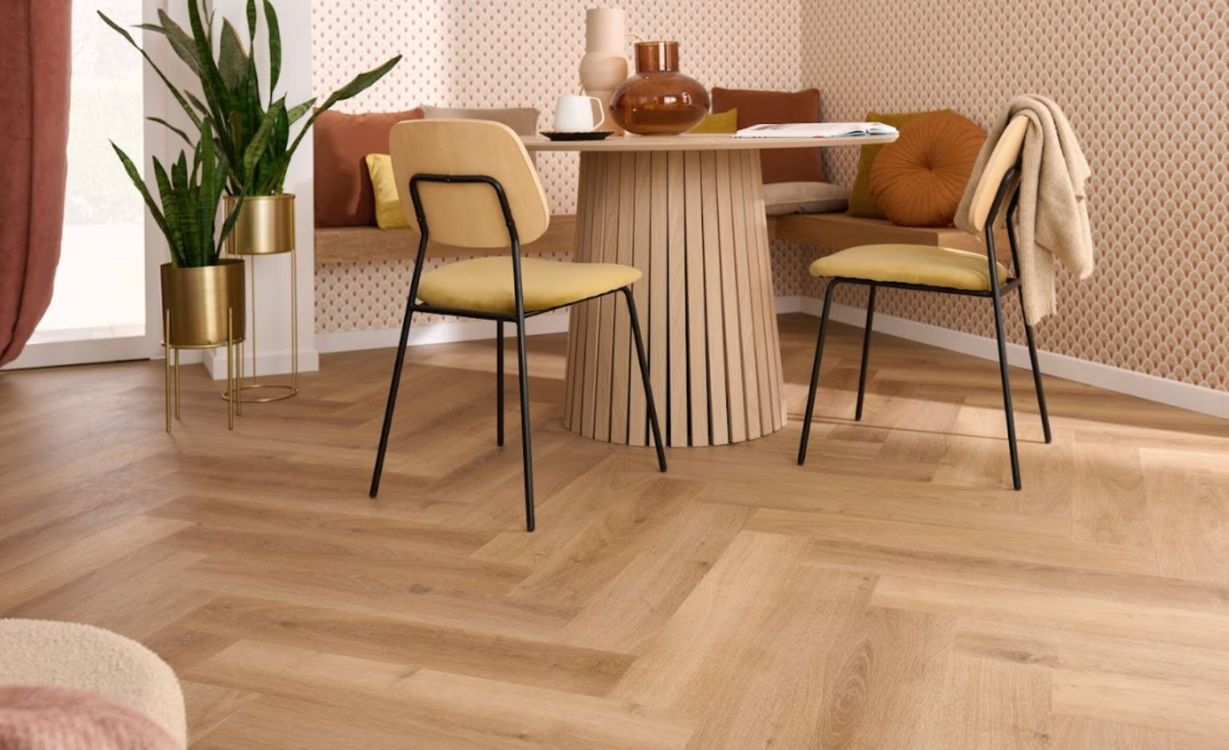 Sol vinyle INVICTUS BATON ROMPU , Bois naturel, lame 14.50 x 74.30 cm ...