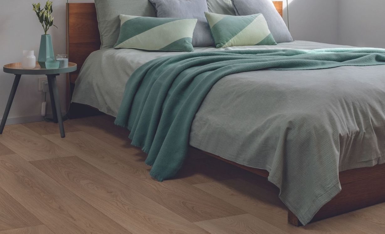 Sol vinyle rouleau DESIGNTEX , Bois naturel, rouleau 4.00 m | Saint Maclou