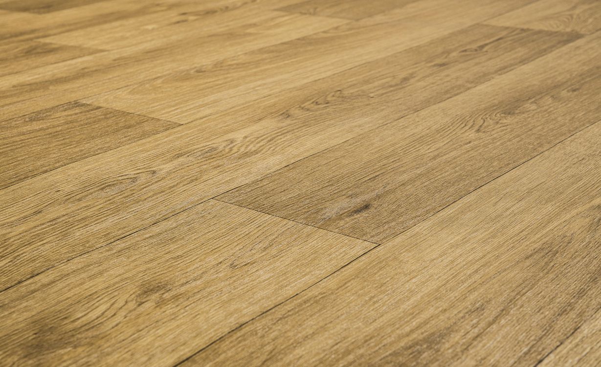 Sol vinyle rouleau PROJECT Tarkett, Bois chêne cognac, rouleau 4.00 m ...